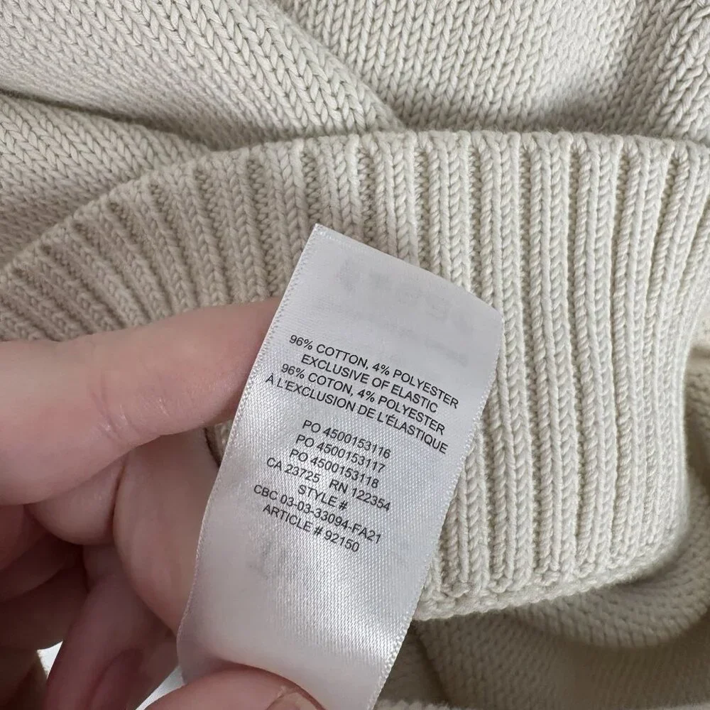 TNA | Sweaters | Tna Aritzia Women M Cream Brown Knit Preppy Academia ...